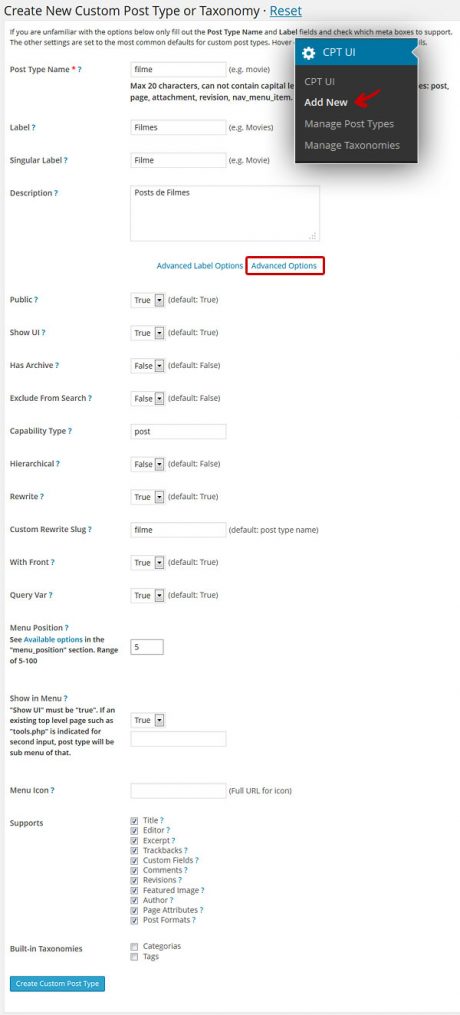 Como criar e usar os Tipos de Post Personalizados no WordPress